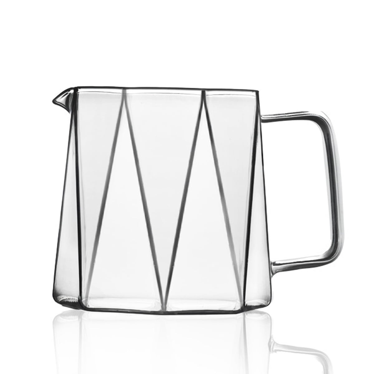 Glass Pitcher Elegant Shaped Glass Creamer Pitcher Glass Tea Pitcher ...