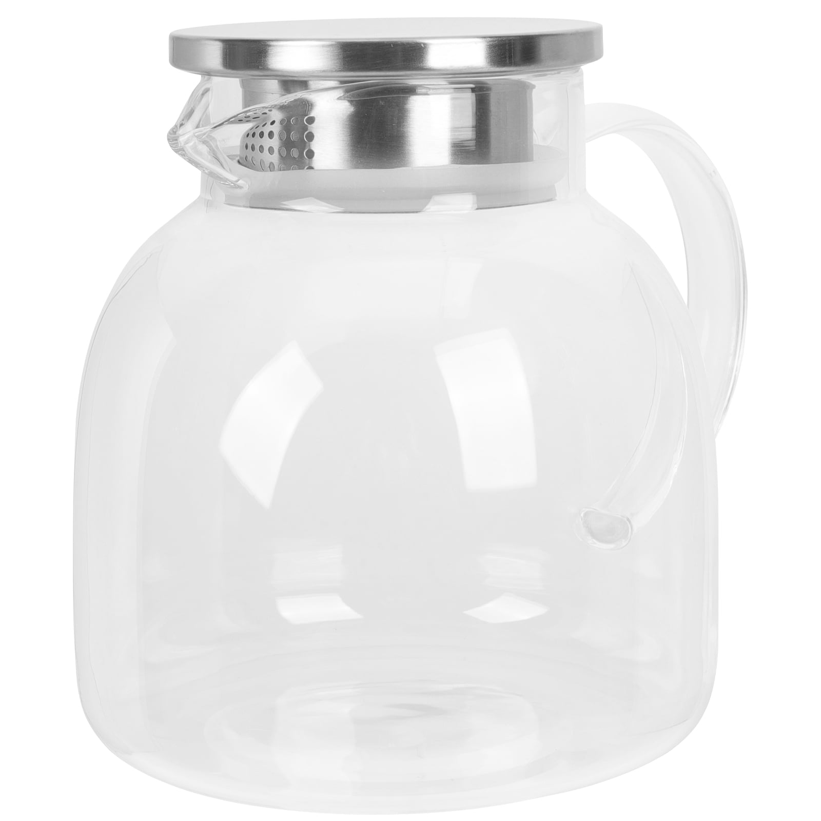 Glass Pitcher Tea with Lid Milk for Fridge Water Serving Pitchers ...