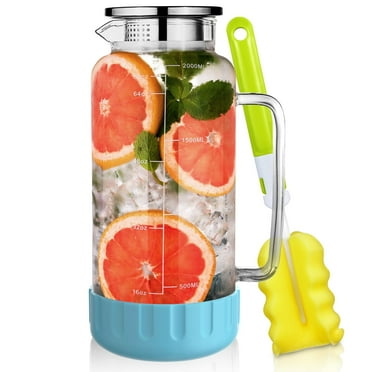 SIMAX Glass Pitcher Borosilicate Glass with Spout and Large Handle, 16 ...