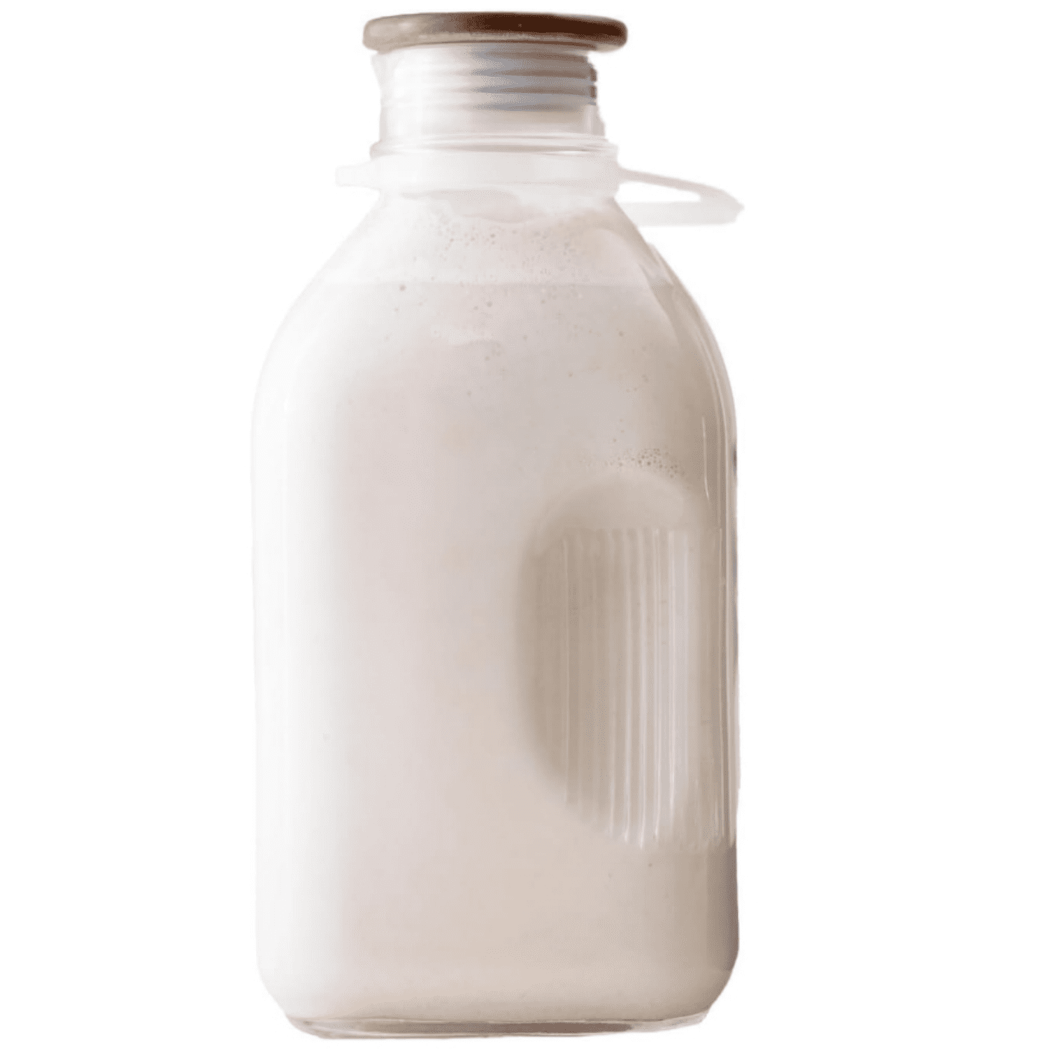 Glass Pitcher with Lid and Spout, Bottle for Refrigerator, Clear Milk ...