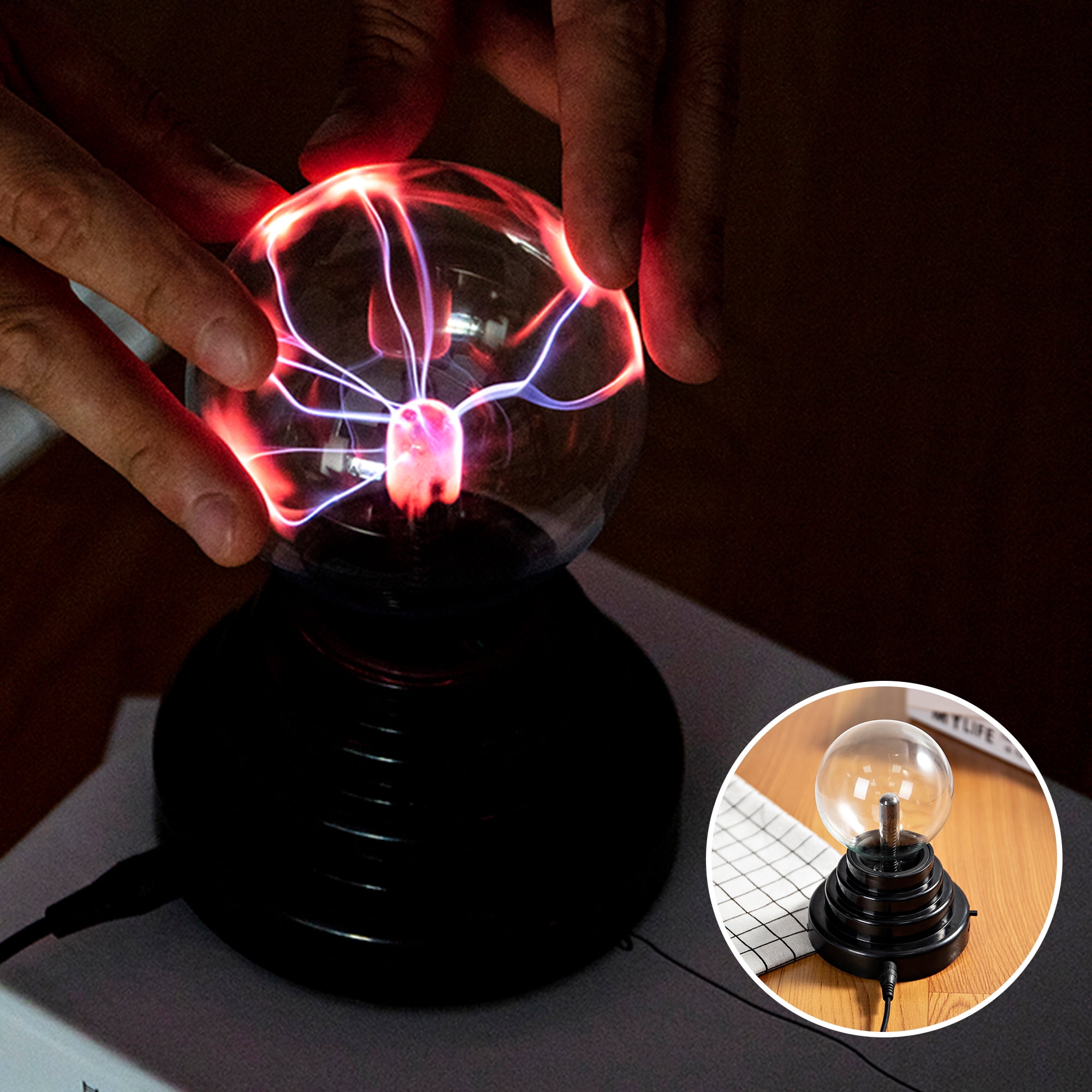 Glass Plasma Ball Sphere Lightning Lamp Party Magical Ball ...