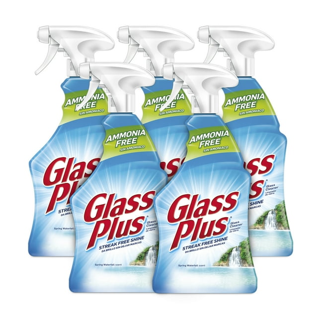 Glass Plus Glass Cleaner, 32 FL Oz Bottle, Multi-Surface Glass Cleaner ...