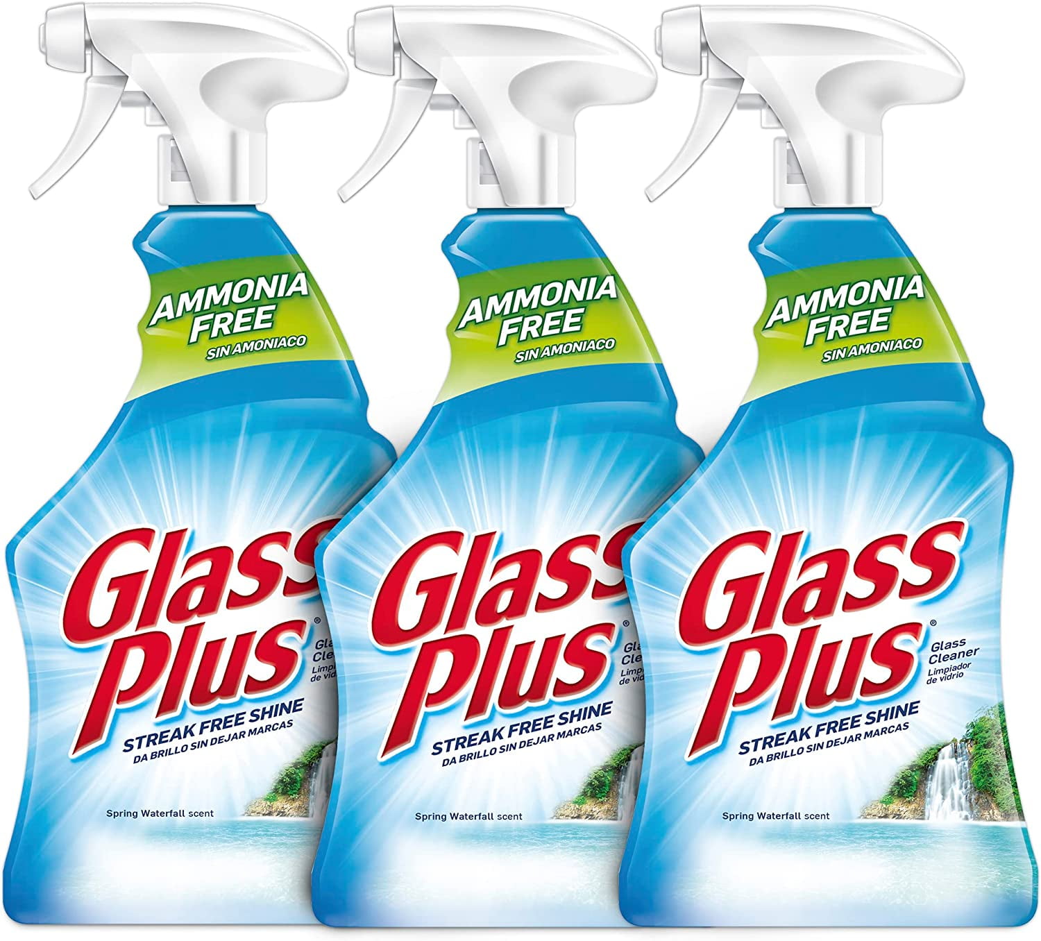 Glass Plus Glass Cleaner, 32 fl oz Bottle, Multi-Surface Glass Cleaner ...
