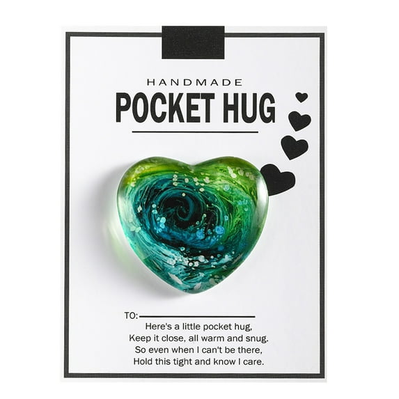 Glass Pocket Keepsake, Long Distance Gift Token, Thinking Of You Glass ...