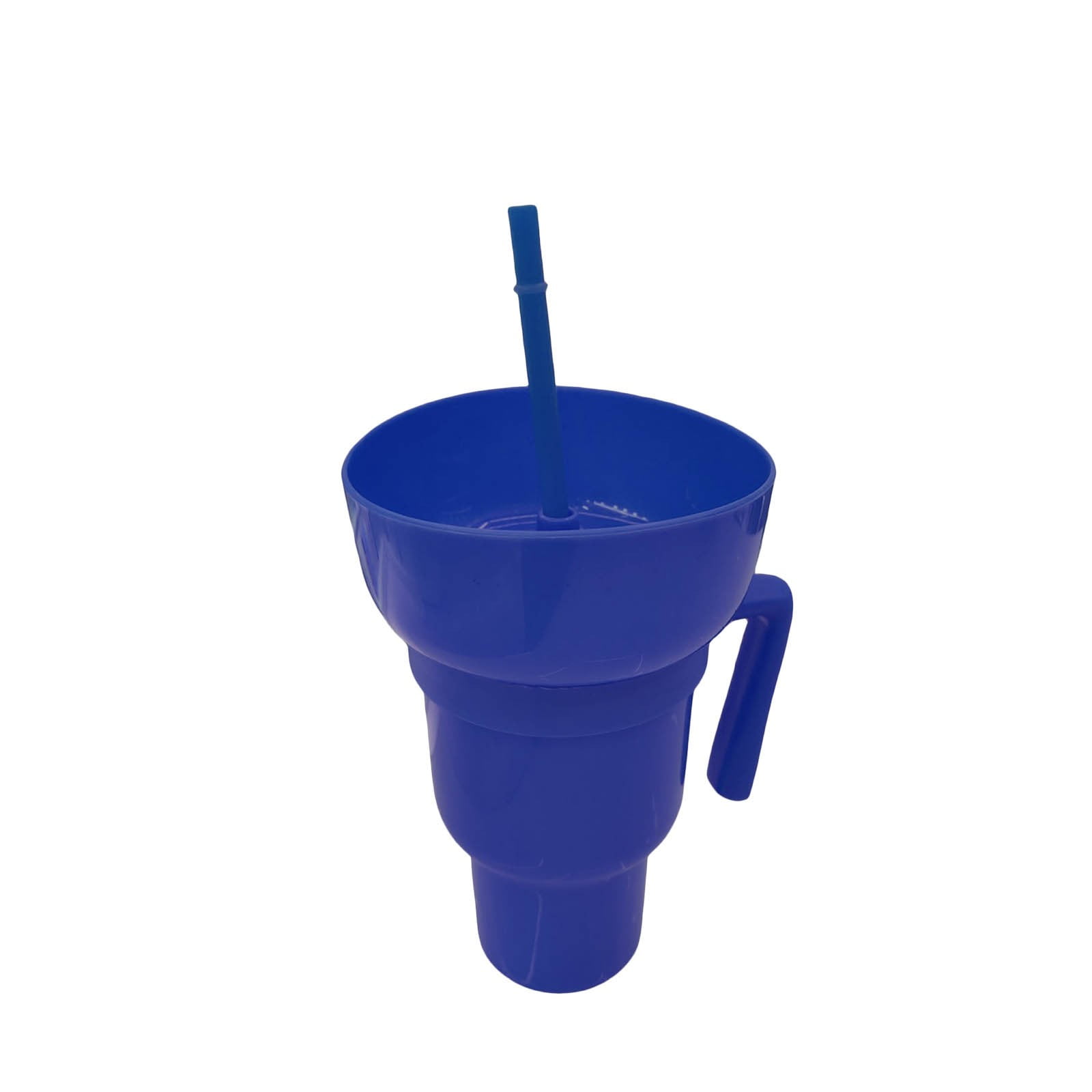 Glass Popcorn Bucket Beverage Juice Straw Cup Creative Cinema Couple ...