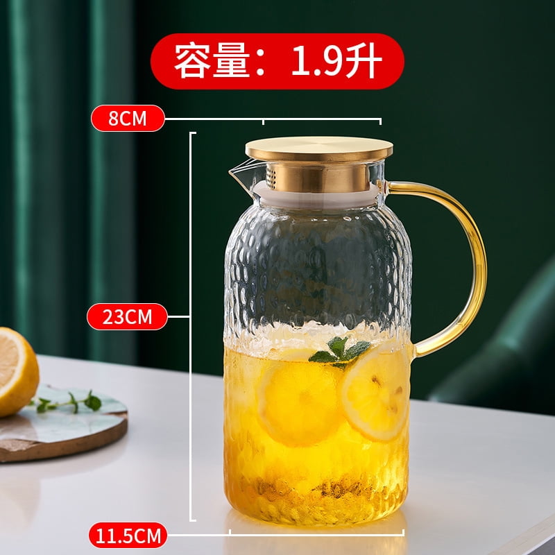 Glass Pot Water Pitcher Japanese Style Cold Water Bottle Glass ...