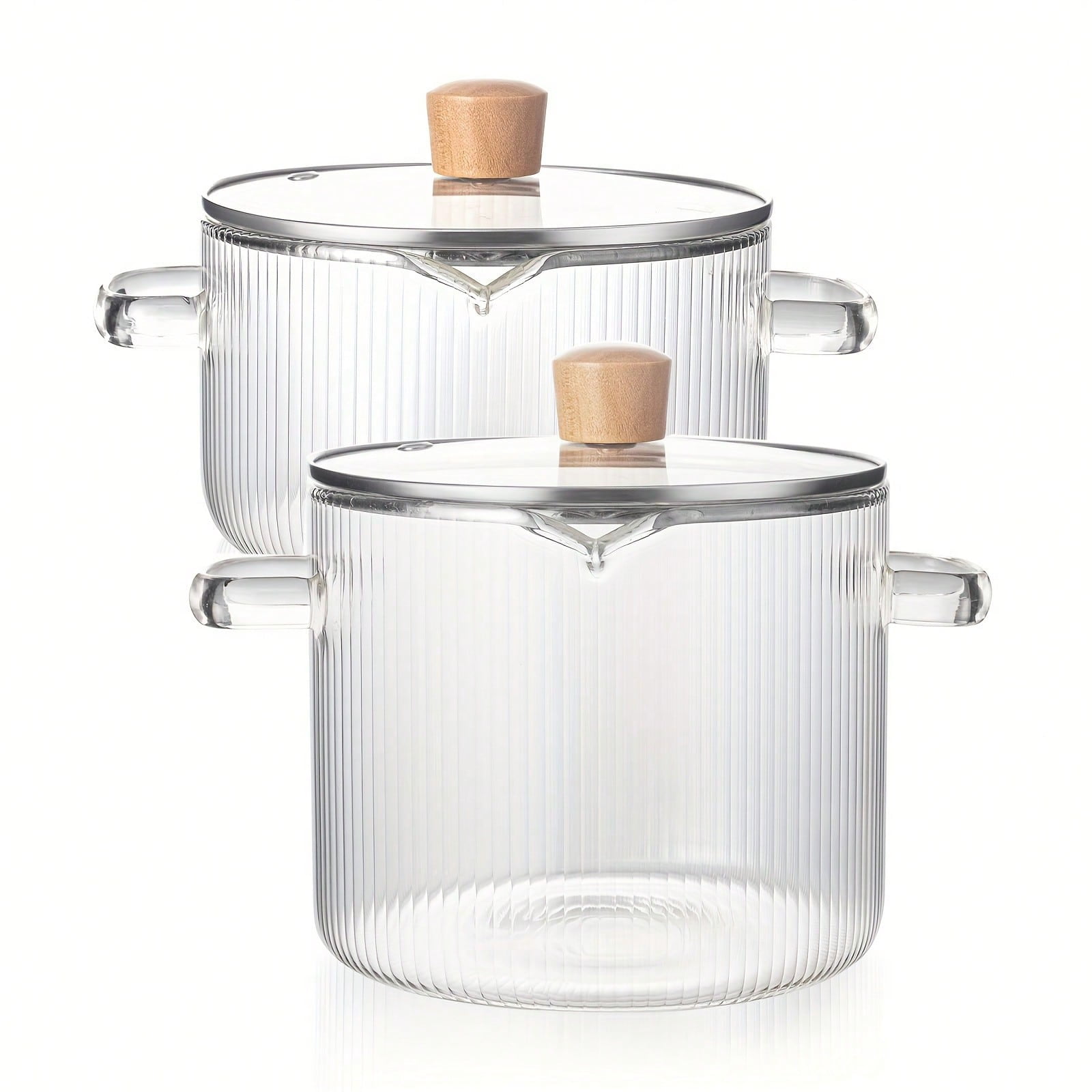 Glass Pots For Cooking With Lids Simmer Pots Glass Saucepan Stovetop ...