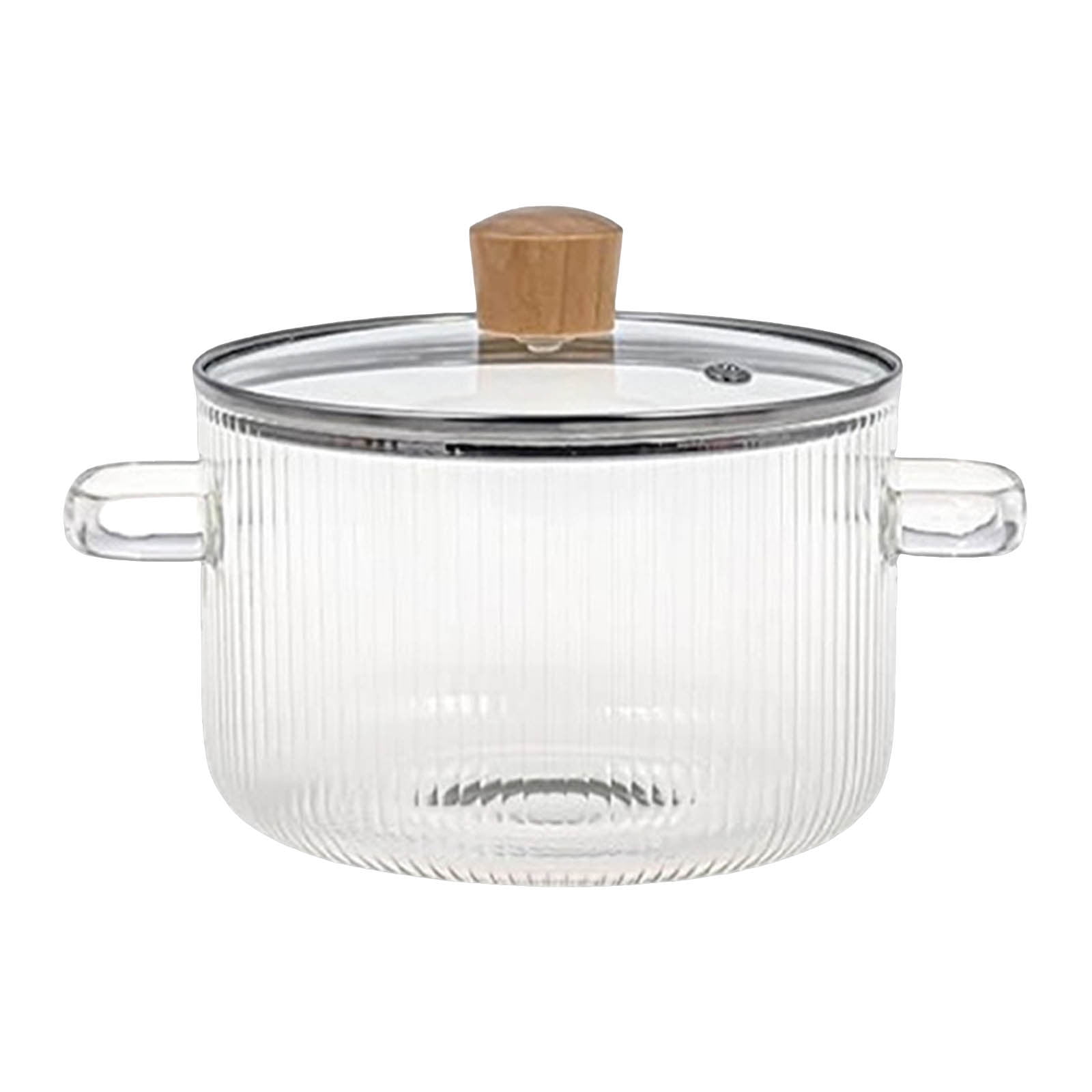 Glass Pots for Cooking on Stove with Lids -Glass Pot Cooking with Lid ...