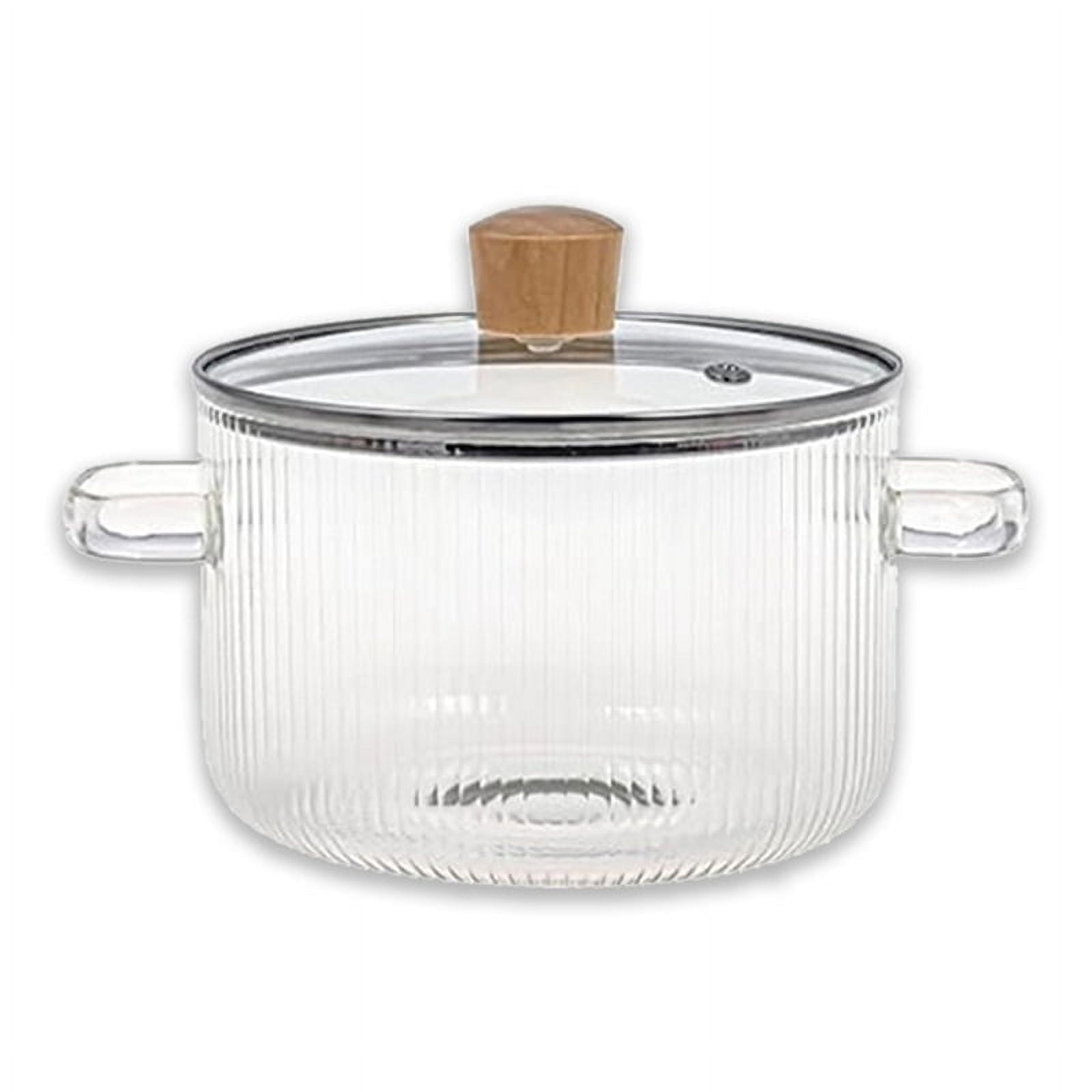 Glass Pots for Cooking on Stove with Lids -Glass Pot Lid- Simmer ...