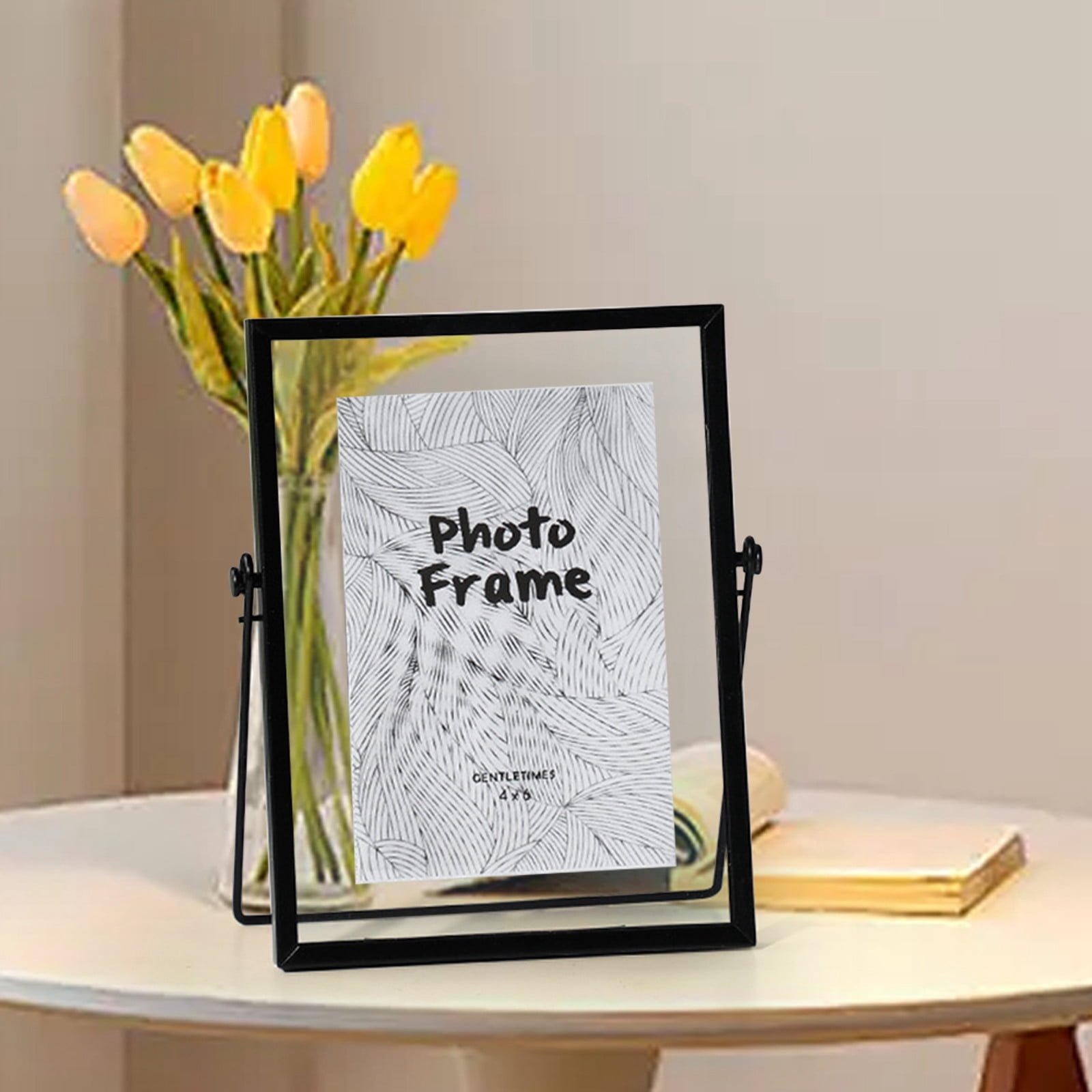 Glass Pressed Flower Frame Handmade, Glass Floating Picture Frames ...