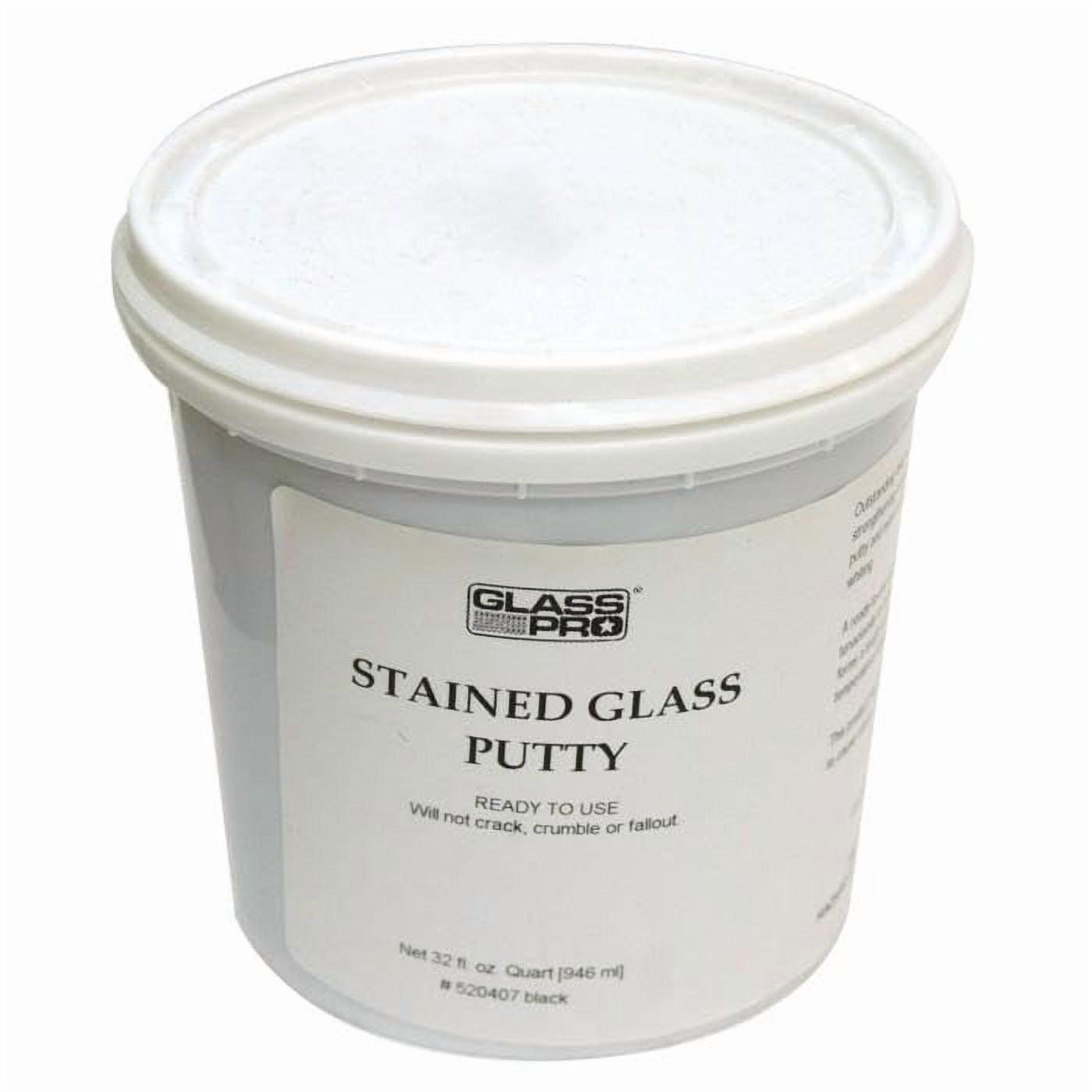 Glass Pro Black Putty/Cement – Quart – Fast-Setting Cement for ...