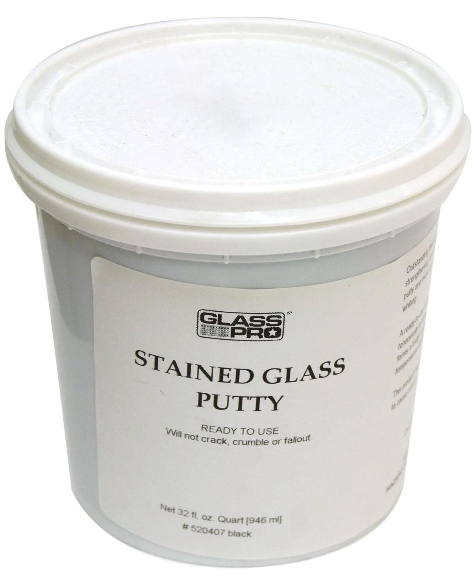 Glass Pro Stained Putty 1 Quart - Walmart.com