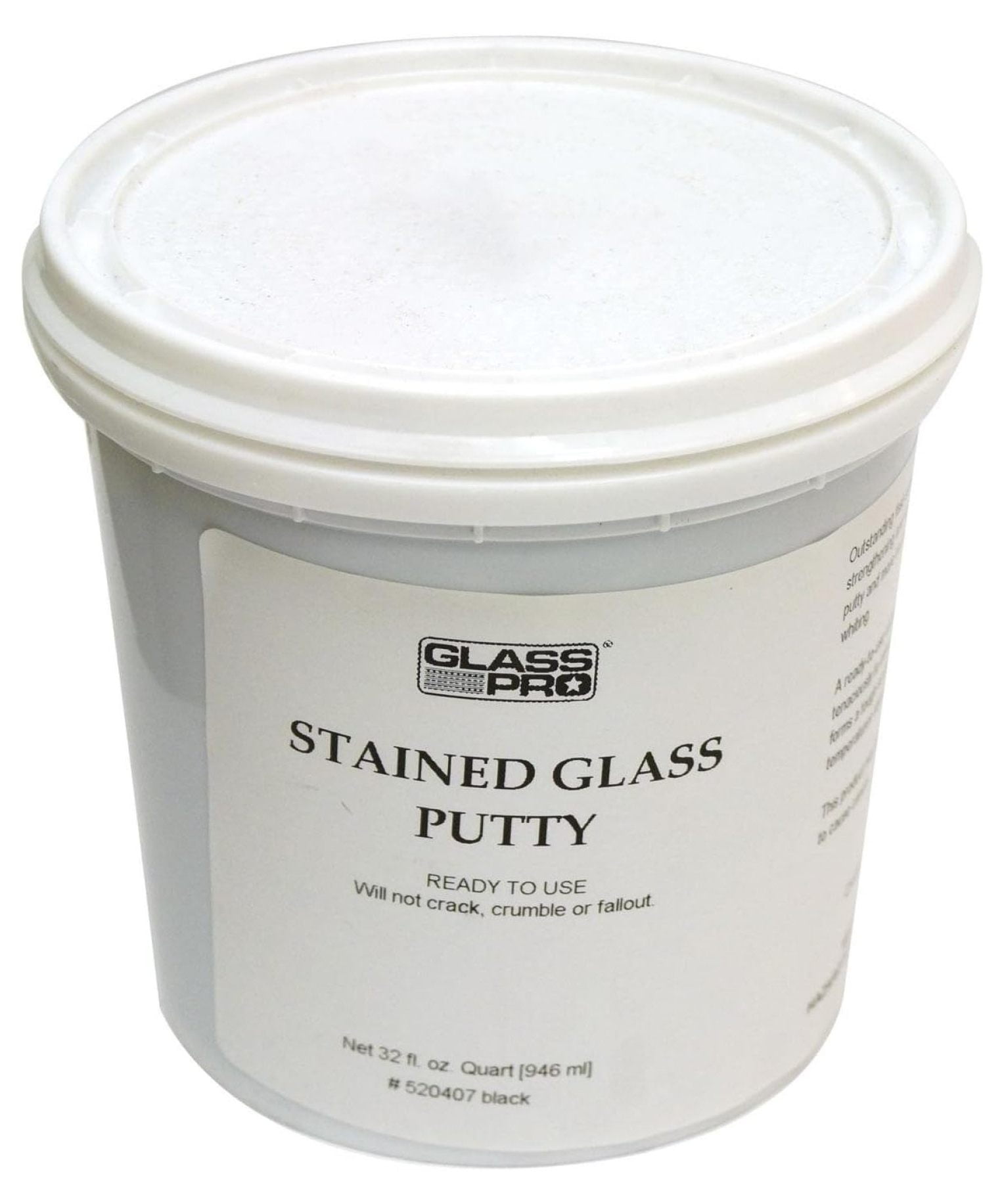 Glass Pro Stained Putty 1 Quart - Walmart.com