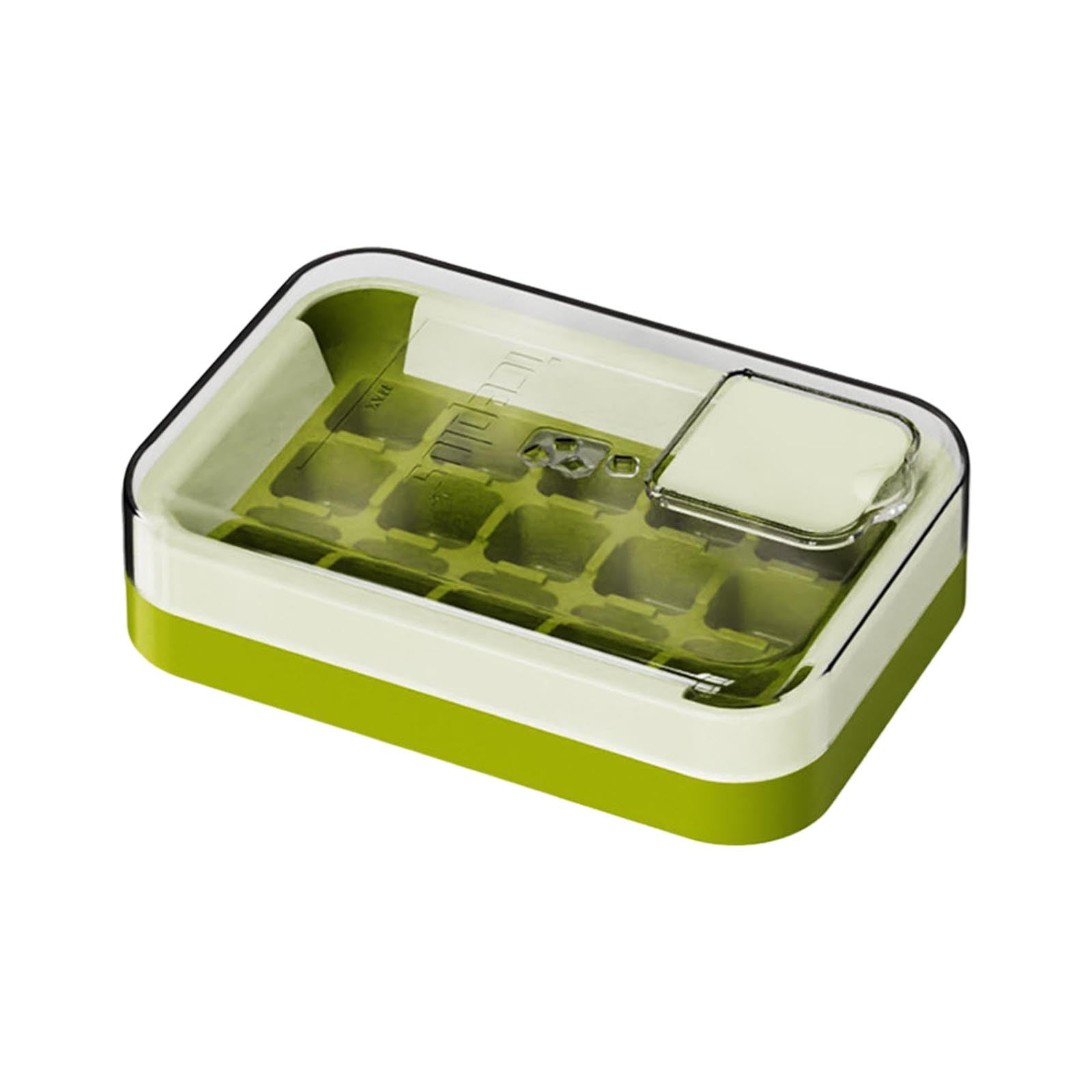 Glass with Puck Funnel with Meal Cubes Ice Melt Storage Container Ice ...