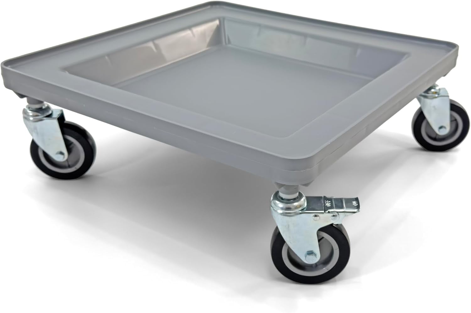 Glass Rack Dolly, Light Gray, 4-Inch Wheels with 2 Locks, 250 lbs ...