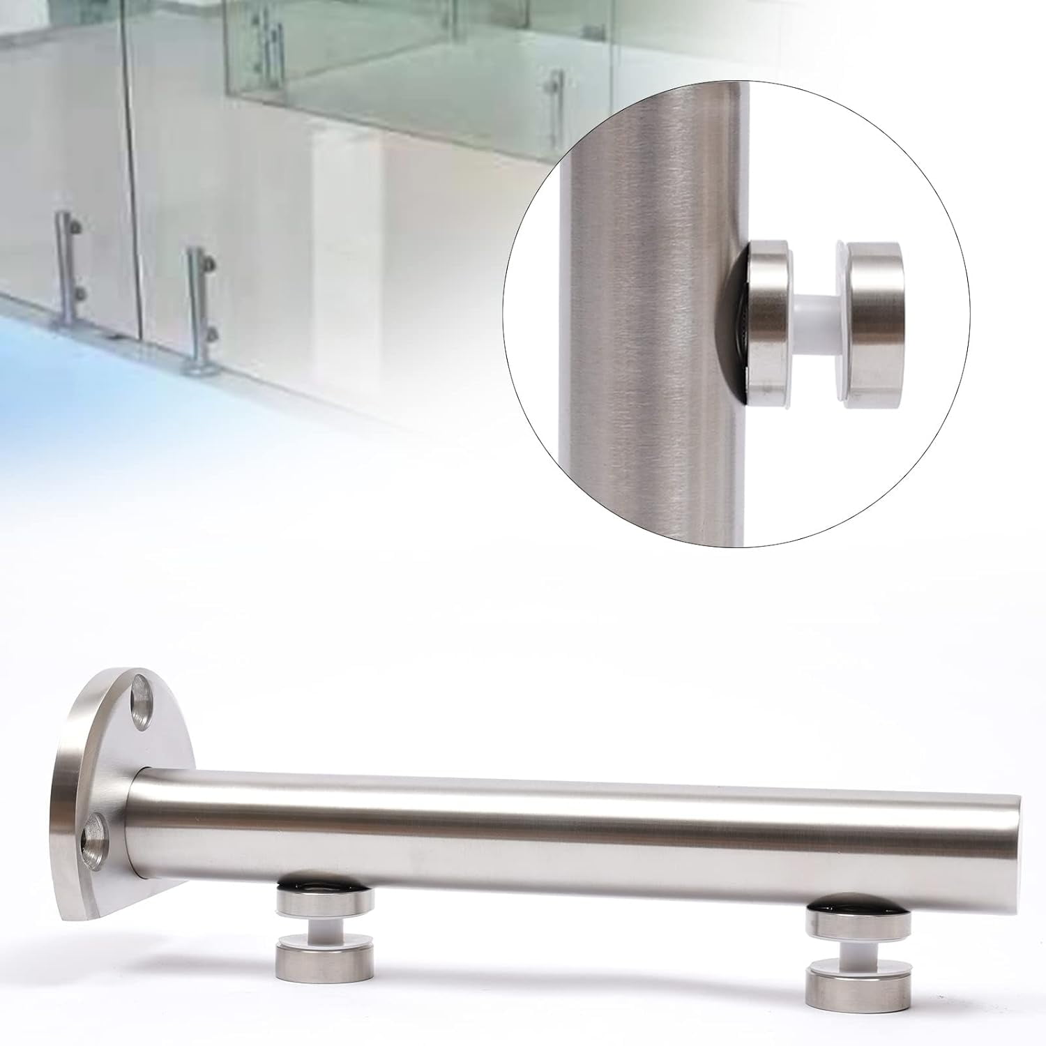 Glass Railing Post 304 Stainless Steel Glass Balustrade Railing Post ...