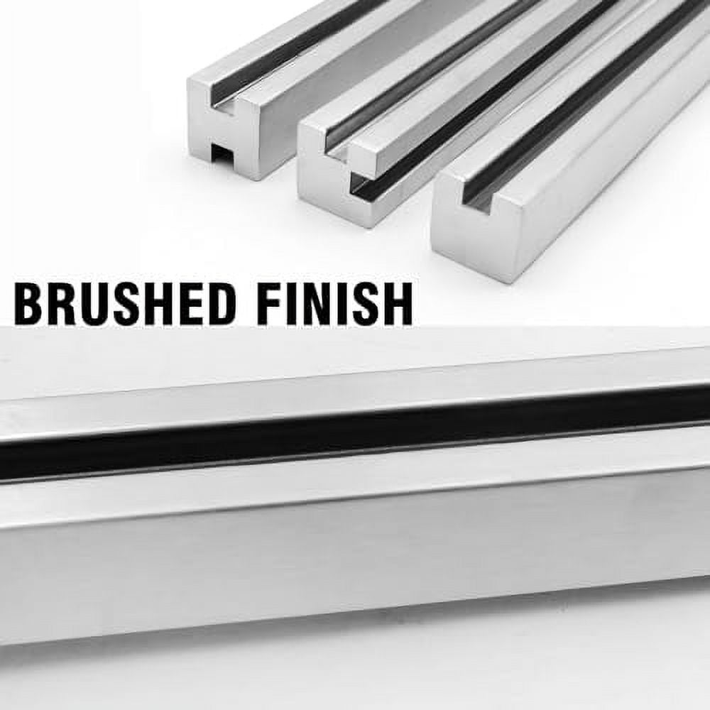 Glass Railing Post Glass Balustrade Mid Post 35.8" 304 Stainless Steel ...