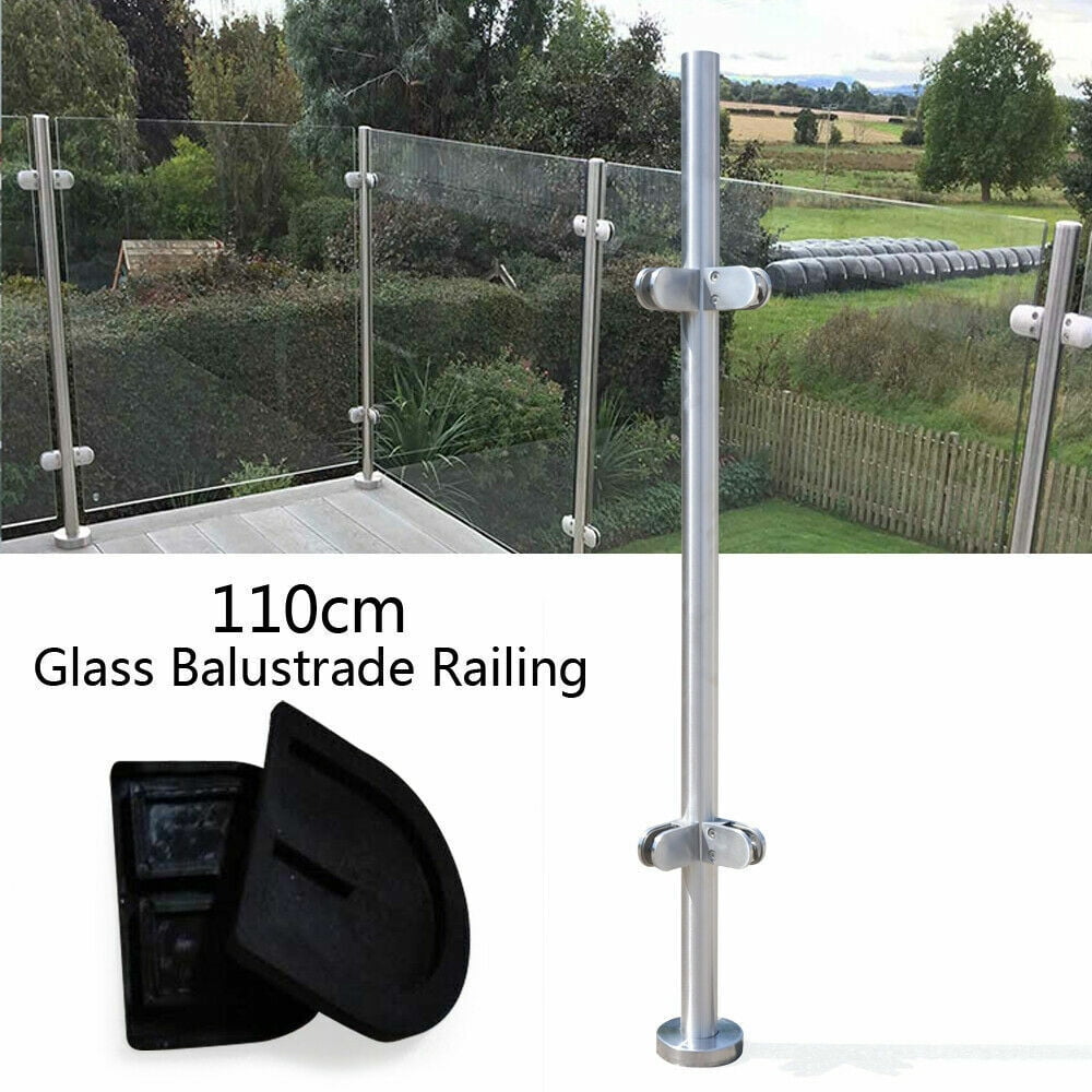 Glass Railing Post Stairs Pool Fence Balustrade Stainless Steel Corner ...