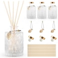 Glass Reed Diffusers Bottles for Home, Diffuser Bottles with 20PCS Reed ...