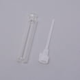 Glass Refillable Perfume Bottle with Plastic Transparent Plug Clear ...