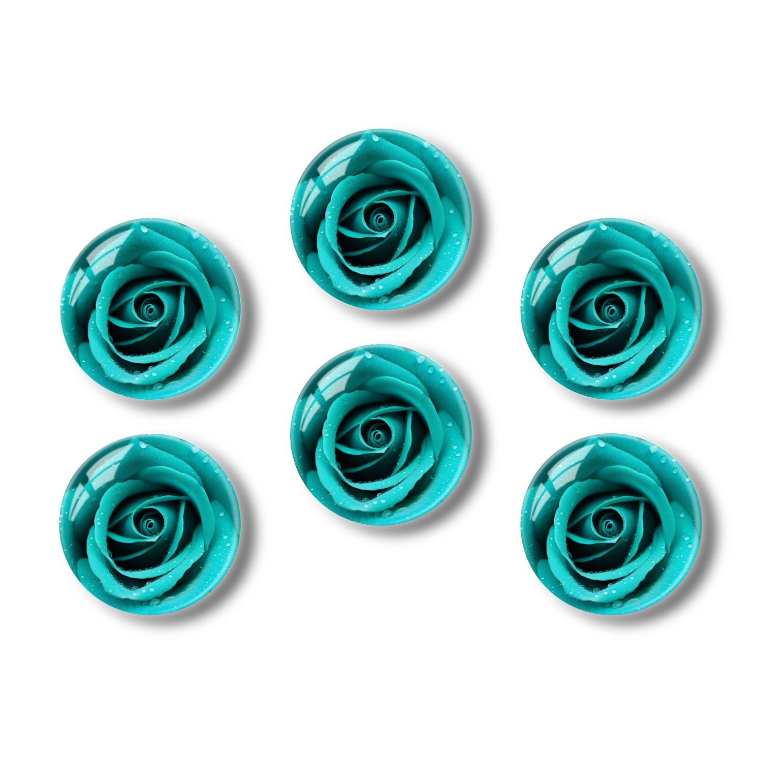 Glass Refrigerator Magnet 6Pcs Magnetic Fridge Sticker,Decor for ...