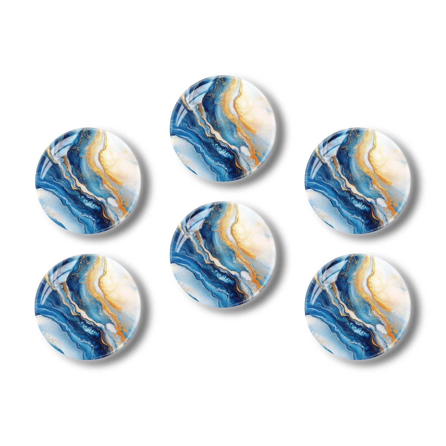 Glass Refrigerator Magnet 6Pcs Magnetic Fridge Sticker,Decor for ...