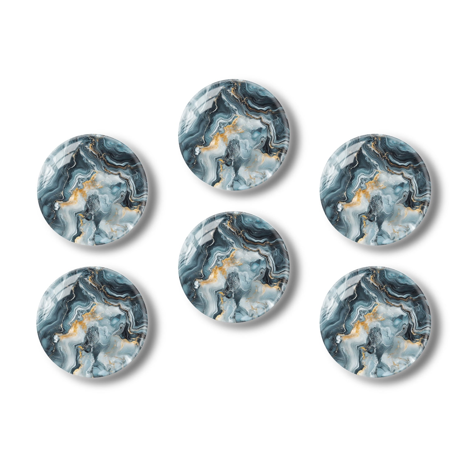 Glass Refrigerator Magnet 6Pcs Magnetic Fridge Sticker,Decor for ...