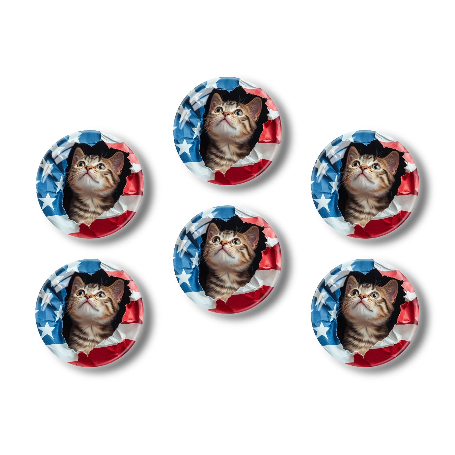 Glass Refrigerator Magnet 6Pcs Magnetic Fridge Sticker,Decor for ...