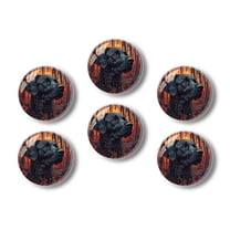 Glass Refrigerator Magnet 6Pcs Magnetic Fridge Sticker,Decor for ...
