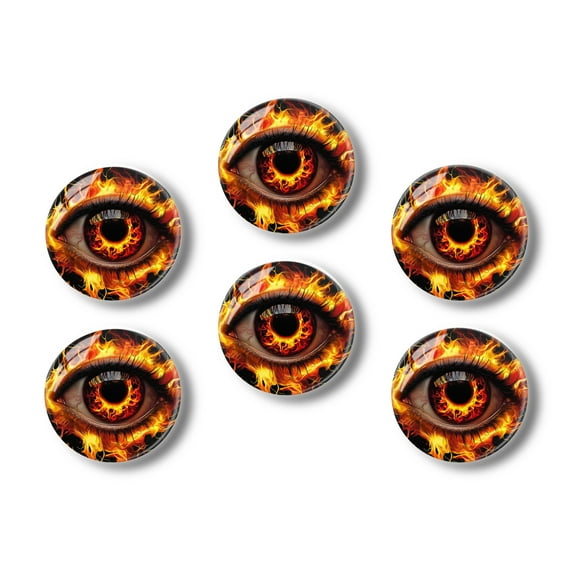 Glass Refrigerator Magnet 6Pcs Magnetic Fridge Sticker,Decor for ...