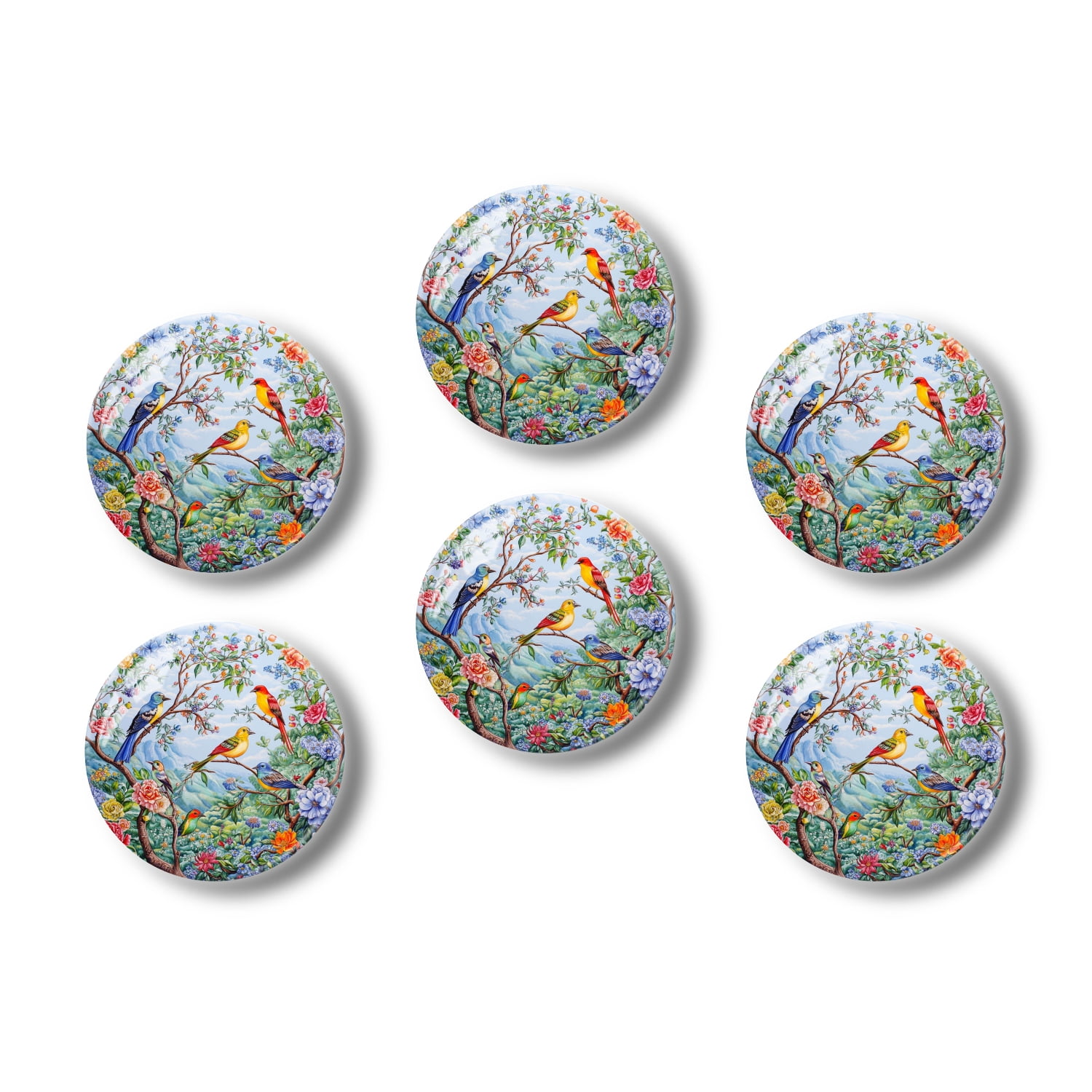 Glass Refrigerator Magnet 6Pcs Magnetic Fridge Sticker,Decor for ...