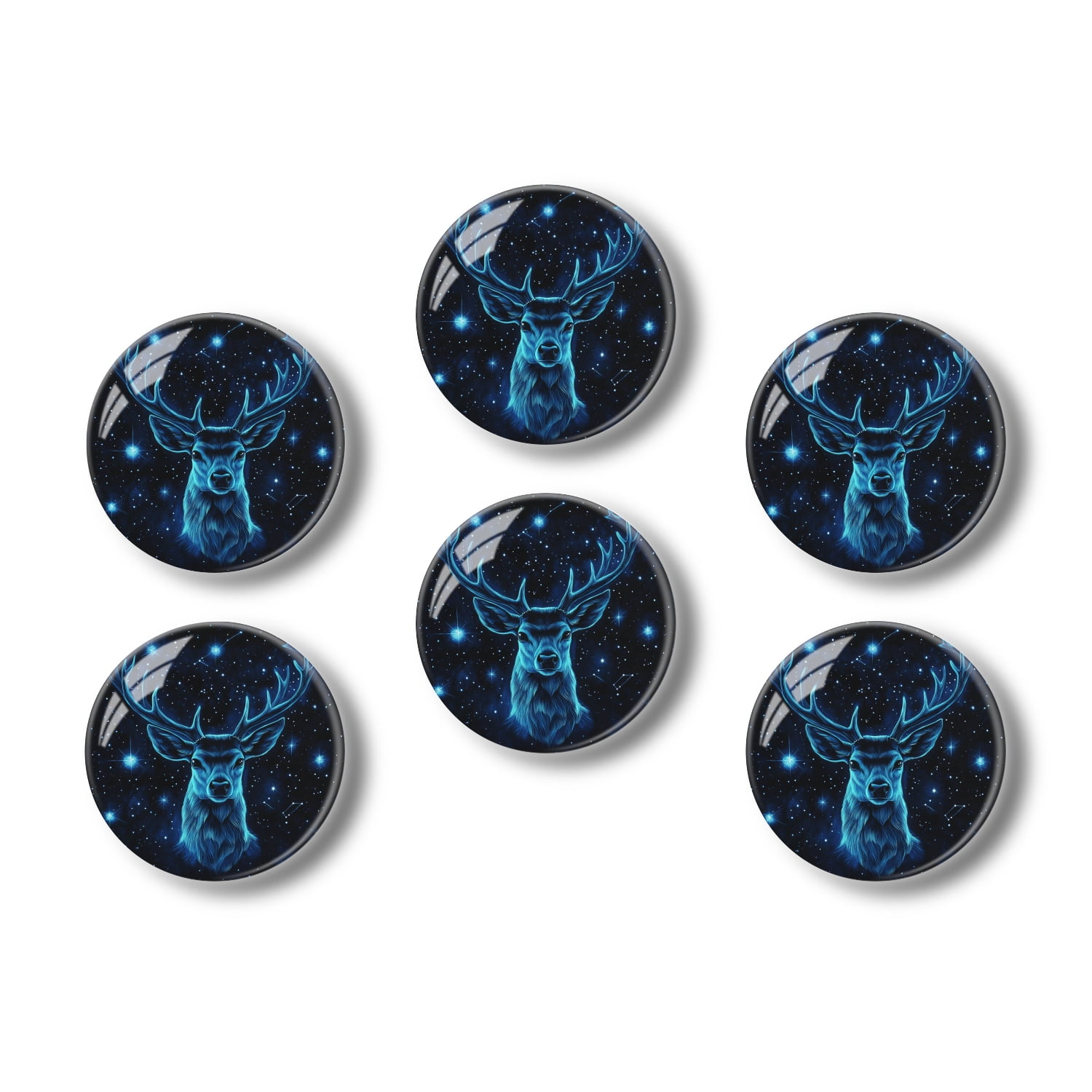 Glass Refrigerator Magnet 6Pcs Magnetic Fridge Sticker,Decor for ...