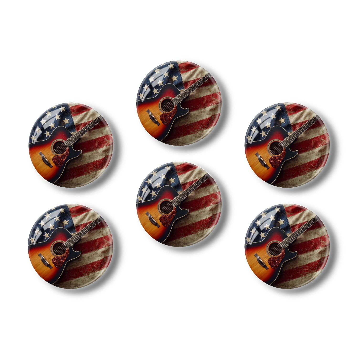 Glass Refrigerator Magnet 6Pcs Magnetic Fridge Sticker,Decor for ...