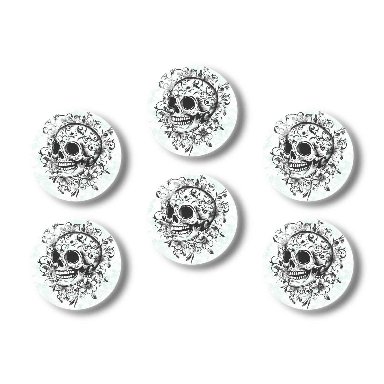 Glass Refrigerator Magnet 6Pcs Magnetic Fridge Sticker,Decor for ...