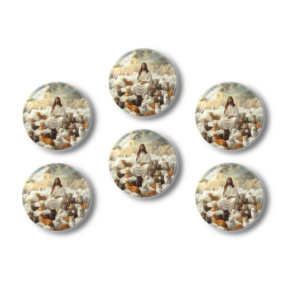 Glass Refrigerator Magnet 6Pcs Magnetic Fridge Sticker,Decor for ...