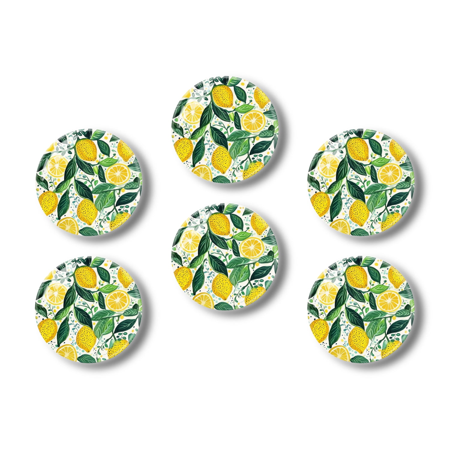 Glass Refrigerator Magnet 6Pcs Magnetic Fridge Sticker,Decor for ...