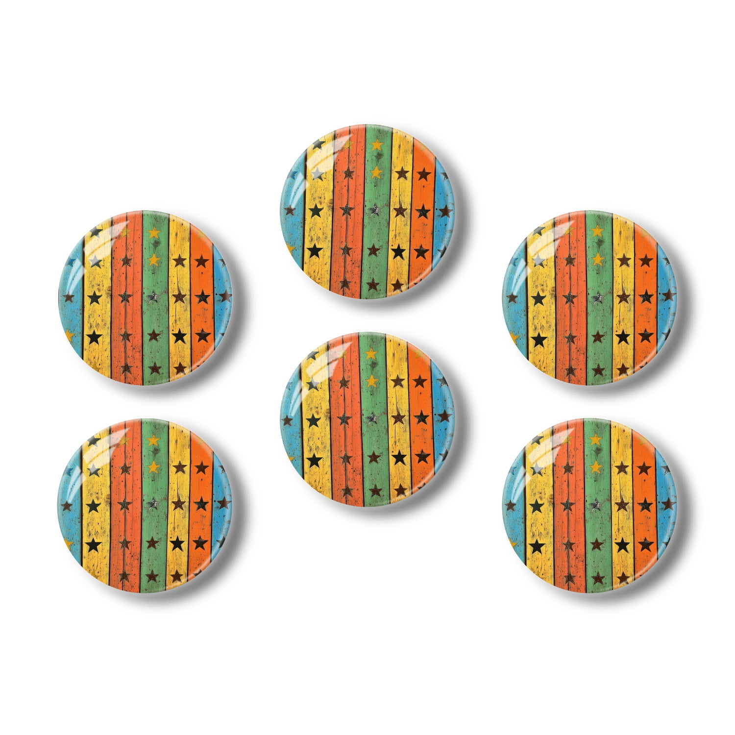 Glass Refrigerator Magnet 6Pcs Magnetic Fridge Sticker,Decor for ...