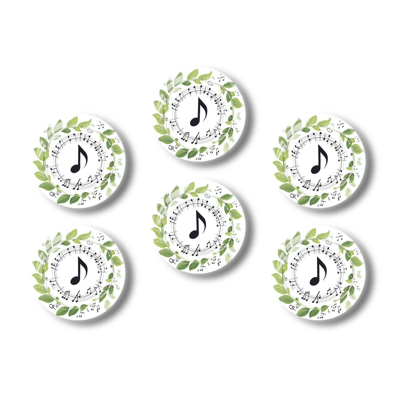 Glass Refrigerator Magnet 6Pcs Magnetic Fridge Sticker,Decor for ...