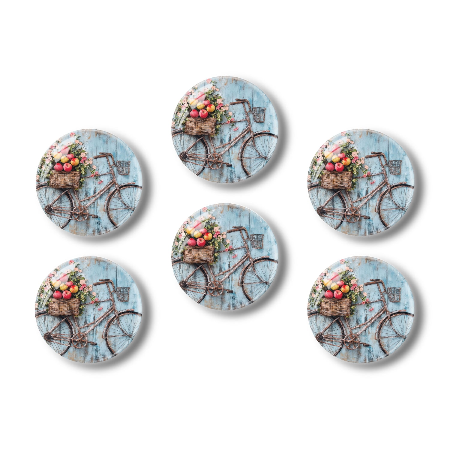 Glass Refrigerator Magnet 6Pcs Magnetic Fridge Sticker,Decor for ...