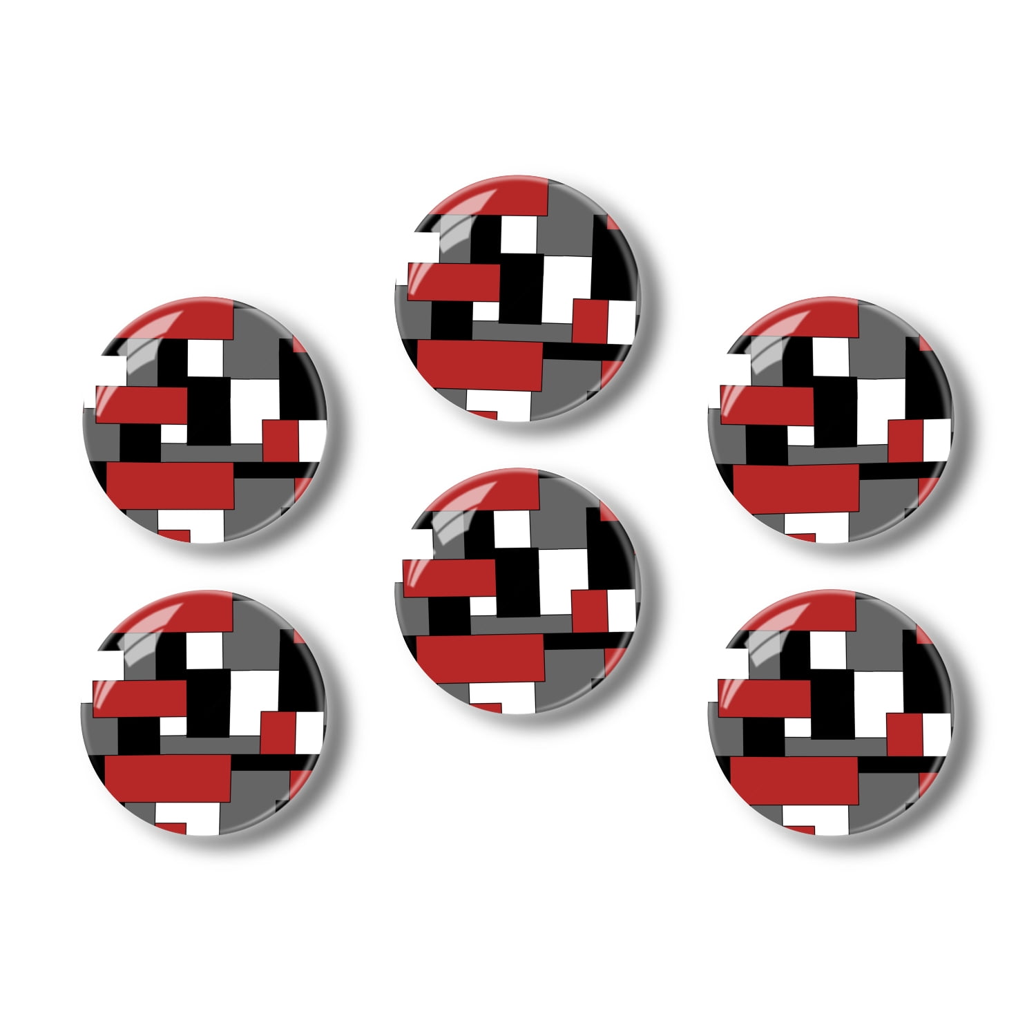 Glass Refrigerator Magnet 6Pcs Magnetic Fridge Sticker,Decor for ...