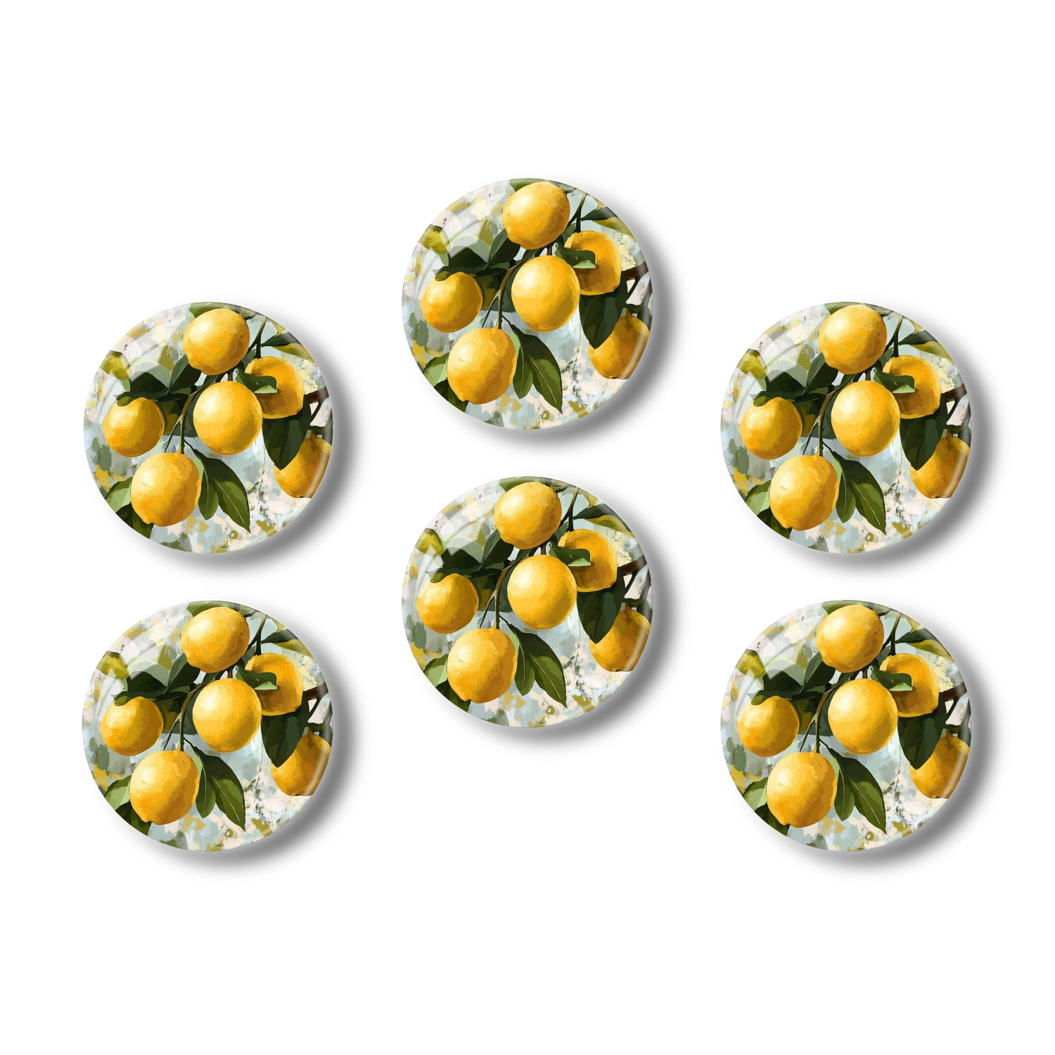 Glass Refrigerator Magnet 6Pcs Magnetic Fridge Sticker,Decor for ...