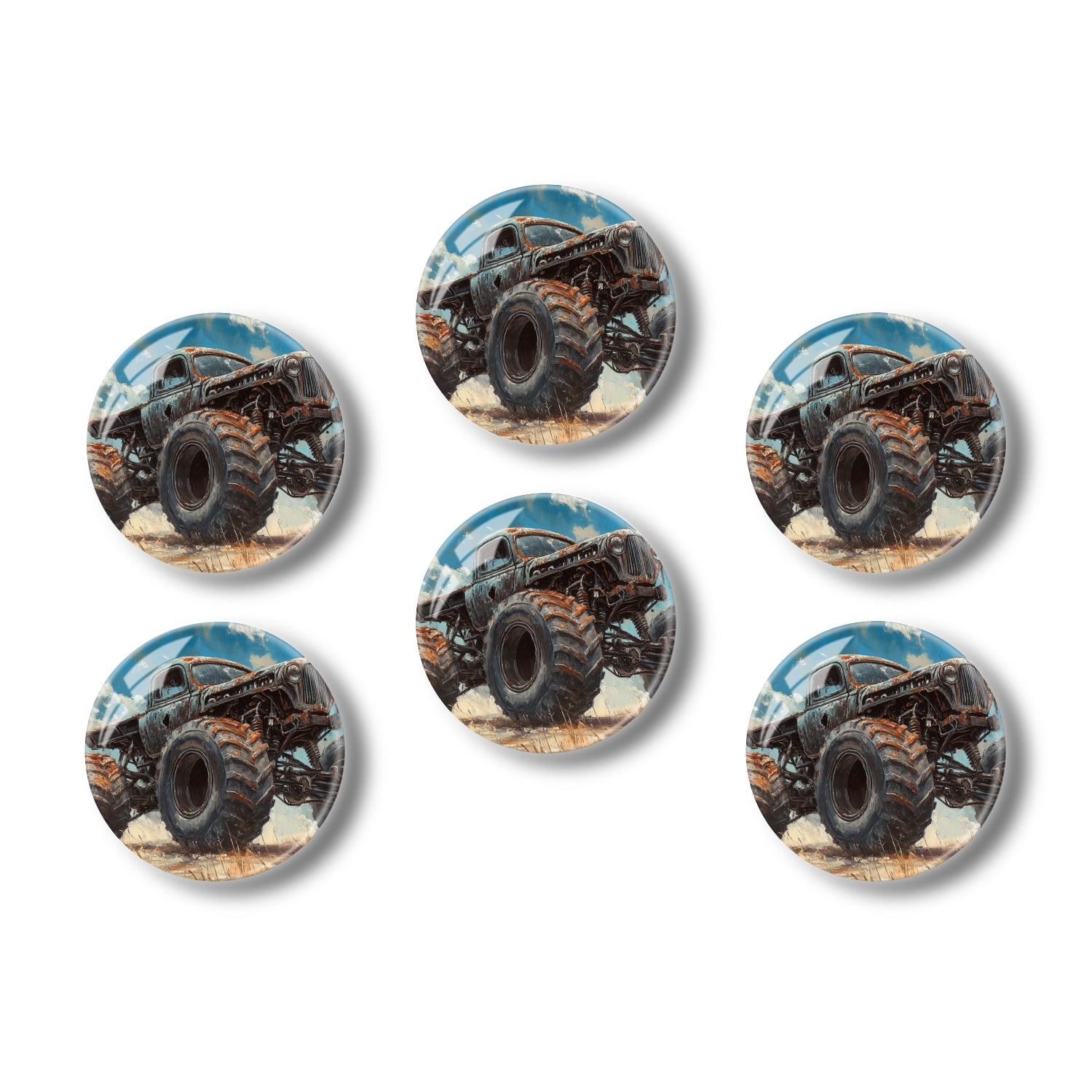 Glass Refrigerator Magnet 6Pcs Magnetic Fridge Sticker,Decor for ...