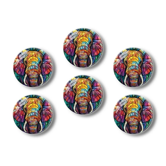 Glass Refrigerator Magnet 6Pcs Magnetic Fridge Sticker,Decor for ...