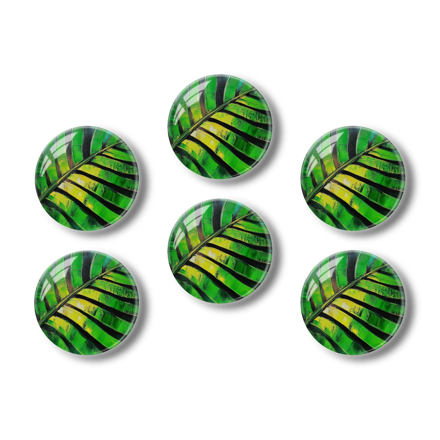Glass Refrigerator Magnet 6Pcs Magnetic Fridge Sticker,Decor for ...