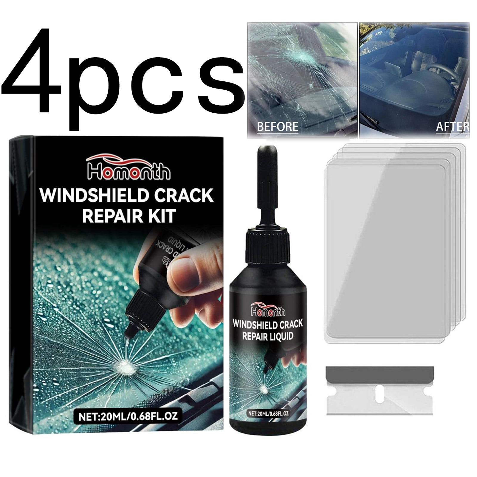 Glass Repair Kit,Eye Glass Repairing Kit,Windshield Repair Kit,Glass ...