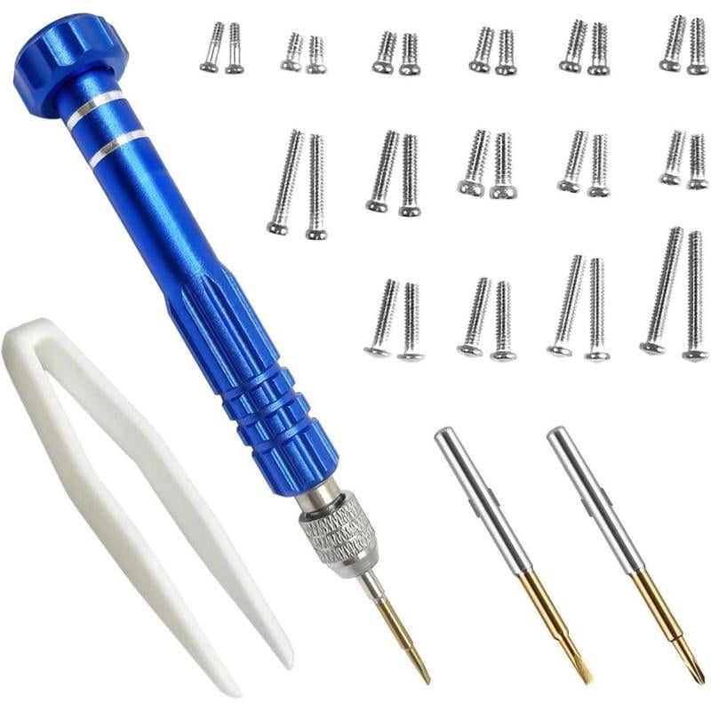 Glass Repairing Kit, Eyeglass Screwdriver with Screws, Small Precision ...