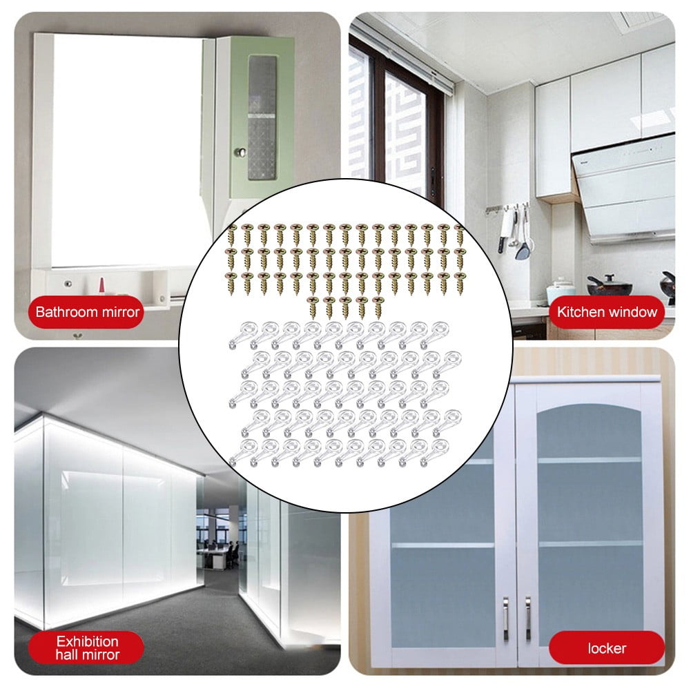 Glass Retainer Clips Glass Clamps Firmly Hold Glass Retainer Clips Kit ...