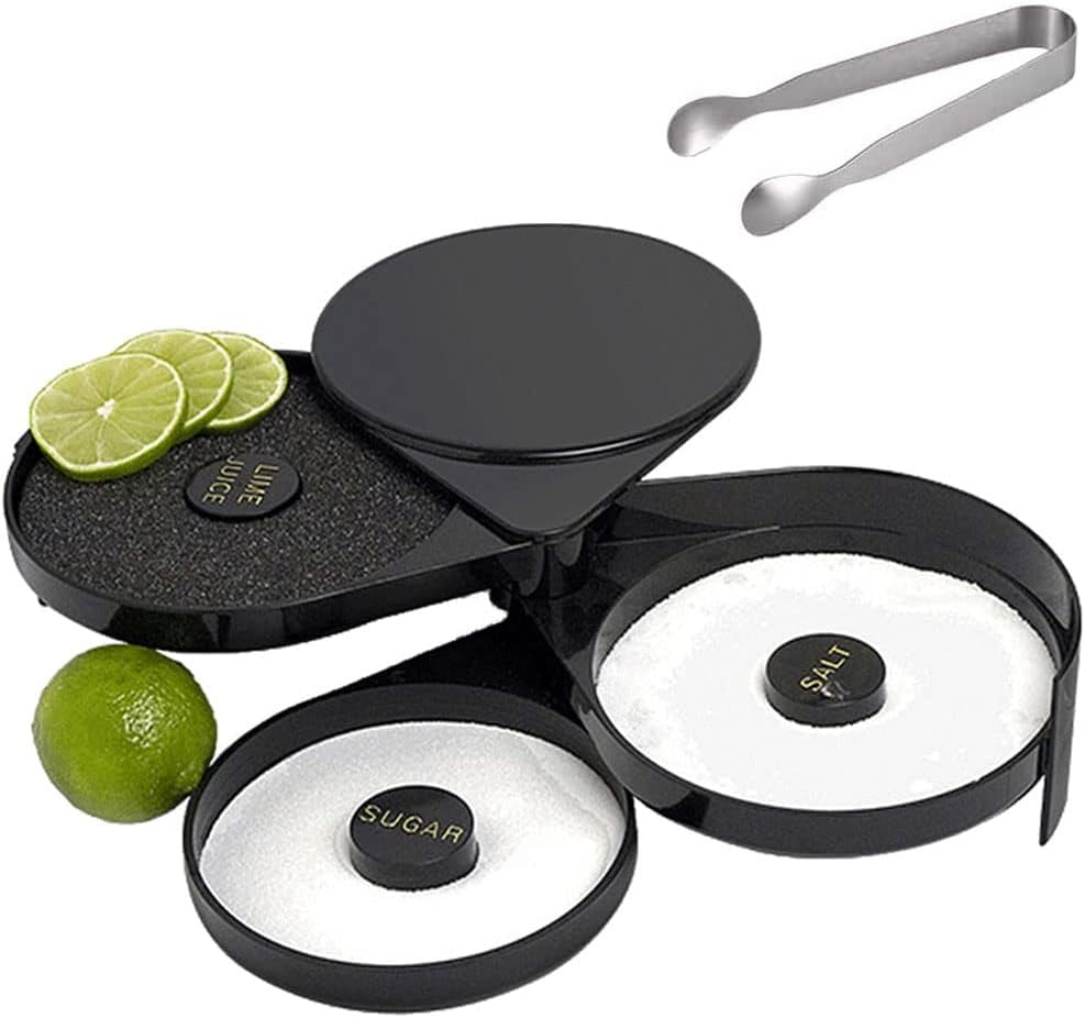 Glass Rimmer Salt Rimmer, 3 Tier Bar Glass Rimmer, Margarita Salt ...