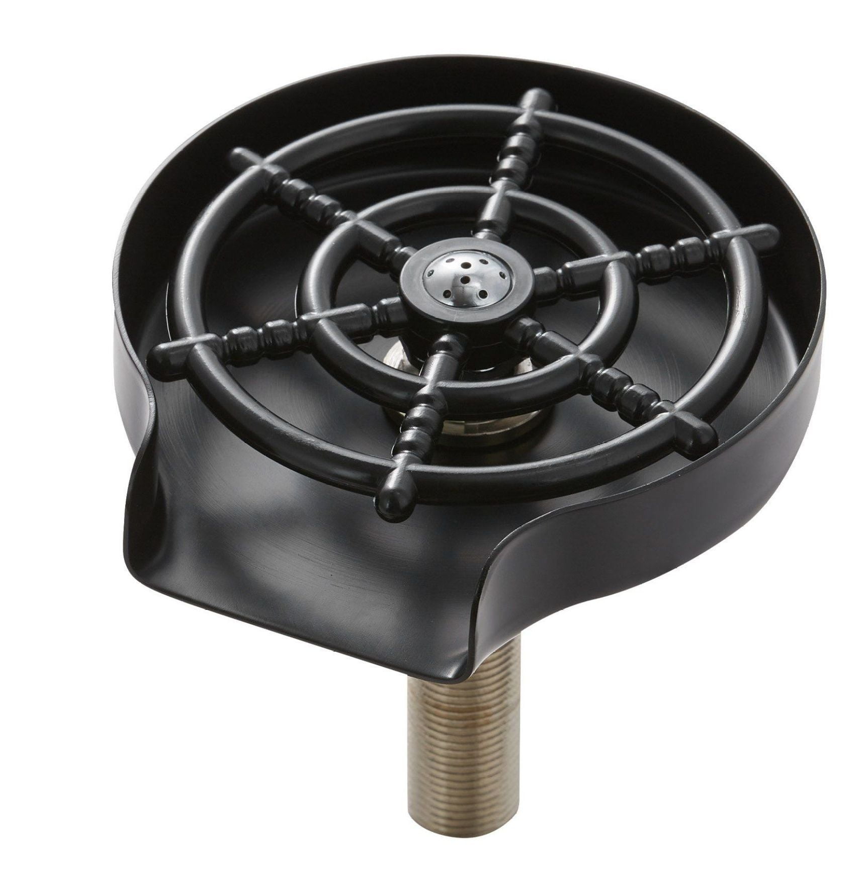 Glass Rinser 10-Jet 360° Rotating Sink Sprayer - Stainless Steel Cup ...
