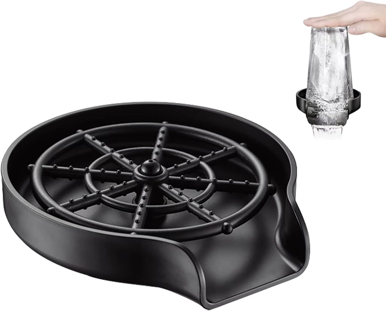 Glass Rinser for Kitchen Sink Faucets, Sink Strainers for Kitchen Sink ...